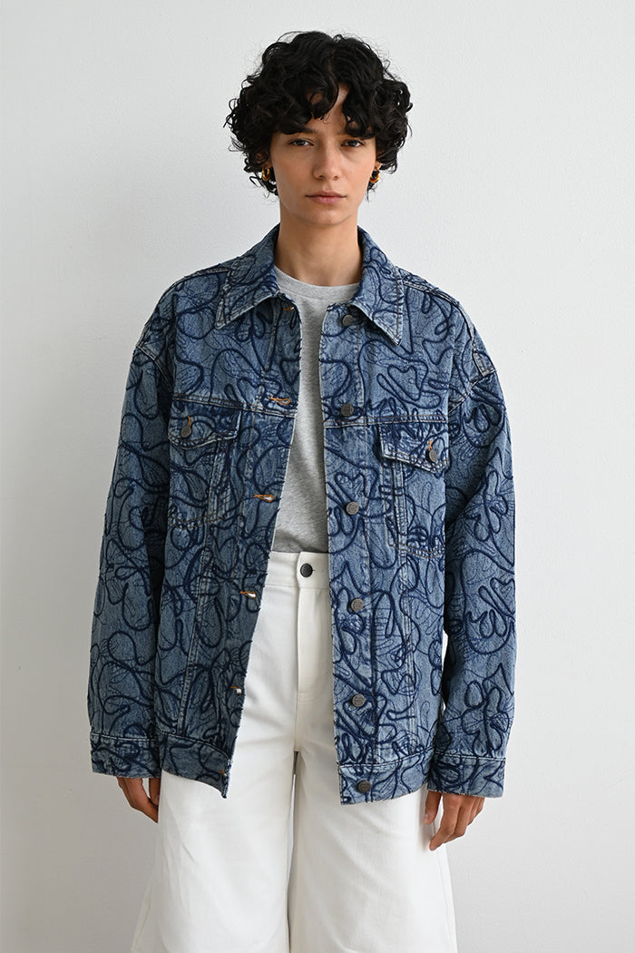 Anastasia Jacket Denim – Blanca Studio